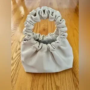 Verified | Bags | Verafied Cream Leather Cloud Bag | Poshmark